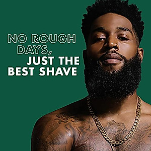 SheaMoisture Shaving Kit for Men - Softening Skin Oil, Invisible Line Up Gel, Shave Butter, Aftershave Cream w/Tea Tree Oil, Gifts for Men (4 Piece Set)