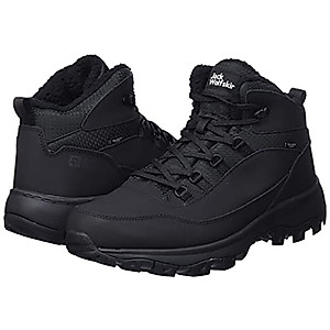 Jack Wolfskin Men's Everquest Texapore Mid Hiking Shoe Backpacking Boot, Black, 13