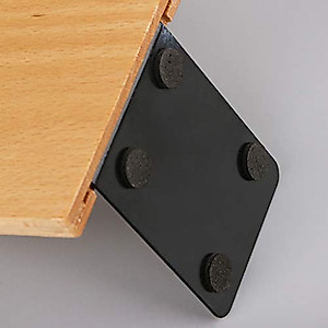 tegongse 1Pc Book Ends, Walnut Wood Bookends, Non-Skid Bookend Supports, Book Stopper for Books/Movies/CDs/Video Games