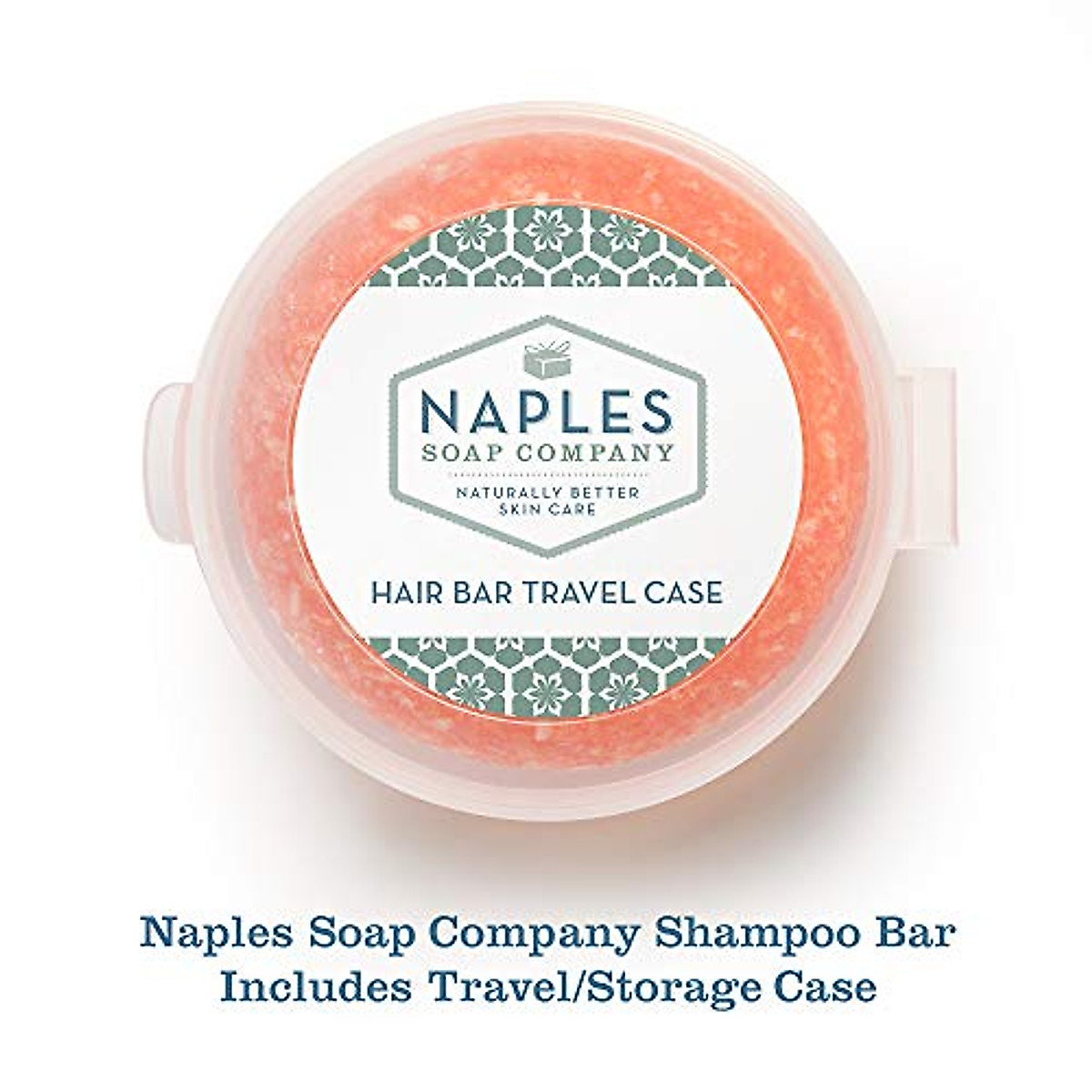 Naples Soap Company Solid Shampoo Bar for All Hair Types – Eco-Friendly, Free of Parabens, Alcohol, Pthalates – Handmade, pH Balanced, Hydrating Haircare, Lasts 50-75 Uses – Florida Fresh, 1.75 oz