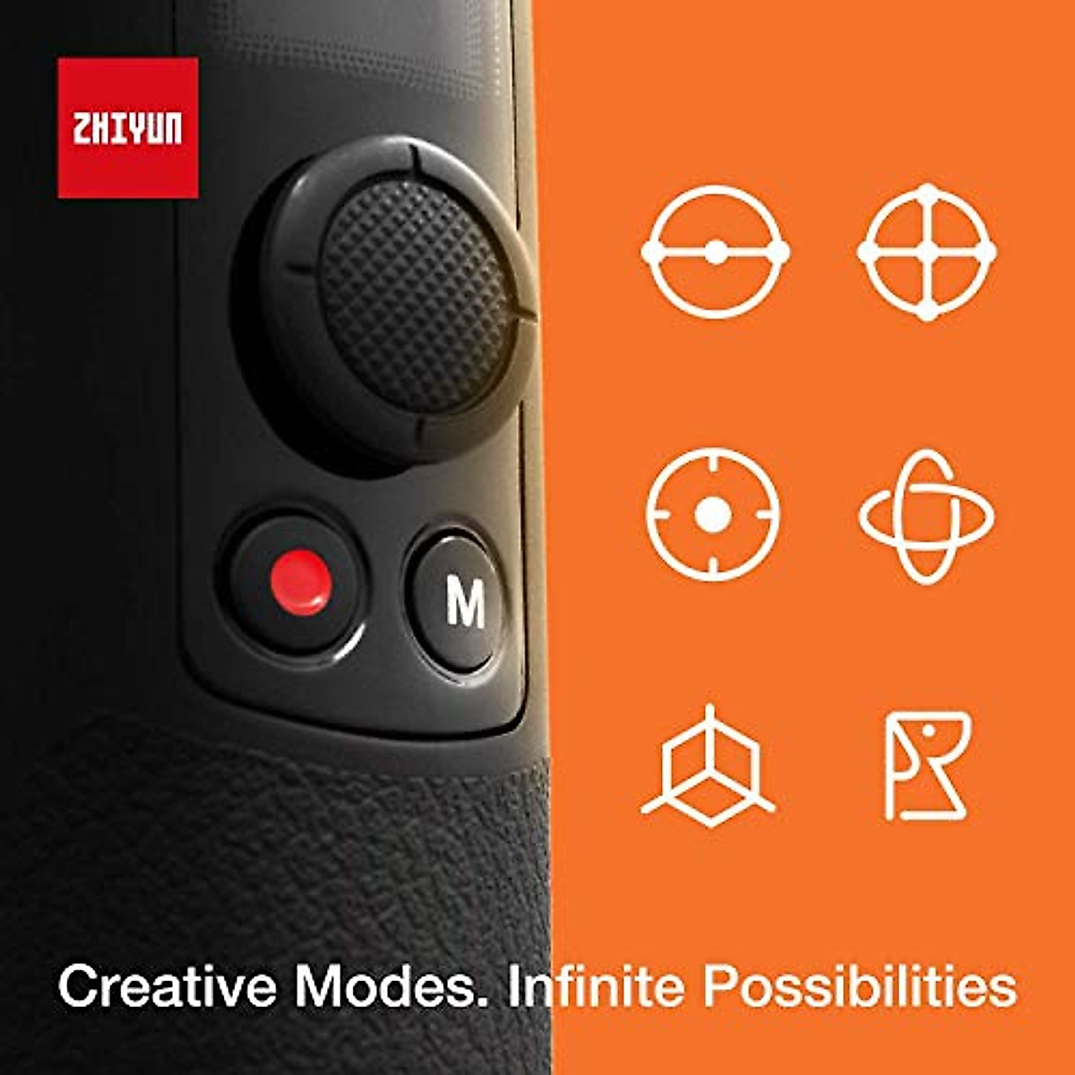 ZHIYUN Crane M2 3-Axis Gimbal Stabilizer for Light Mirrorless Camera,Action Camera,Smartphone,for Sony A6000,A6300,A6500,RX100M,GX85,Gopro Hero 5/6/7,iPhone Xs XR,WiFi/Bluetooth Control,720g Payload