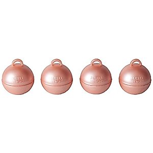 Bubble Weight Balloon Weight, 35 Gram, Metallic Rose Gold, 10 Piece