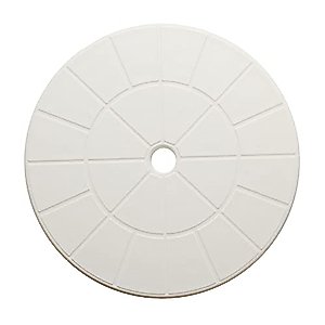 JSP Manufacturing Swimming Pool Skimmer Cover Debris Canister Deck Lid 9 1/8" Inch Skimmer Valve Replacement Lid (White)