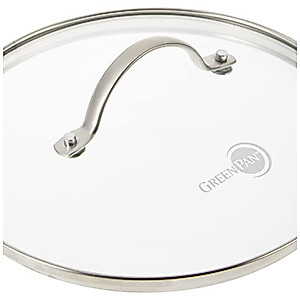 GreenPan Glass Lid with Stainless Steel Handle, 8"
