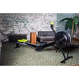 Yellow Phone Holder and Silicone Seat Cover Combo Designed for The Concept 2 Rowing Machine and PM5 Monitor