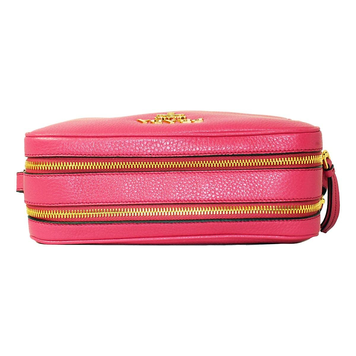 Prada Women's Vitello Phenix 1bh079 Pink Leather Cross Body Bag