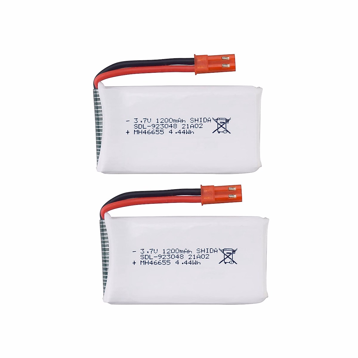 sea jump 2PCS 3.7V 1200mAh Lithium Battery for X900 X9TW Folding Quadcopter Accessories Remote Control Drone Battery