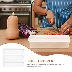 Zerodeko 3pcs Transparent Noodle Box Pp Crisper Flour
