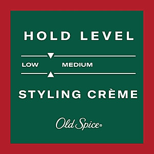 Old Spice No Crunch Crème, Hair Styling Crème for Men, Low Hold with Low Shine, 2.22 oz