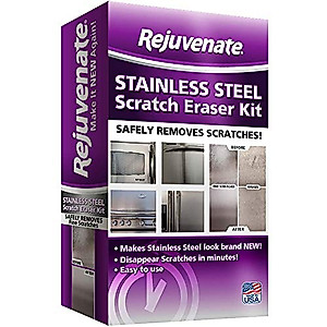 Rejuvenate Stainless Steel Scratch Eraser Kit Safely Removes Scratches Gouges Rust Discolored Areas Makes Stainless Steel Look 6 Piece Kit