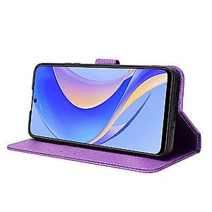 Elubugod Case for Huawei Nova Y90 Leather Case Cover,PU Leather flip Cover Case for Huawei Nova Y90 / Enjoy 50 Pro CTR-AL00 Case Cover Purple