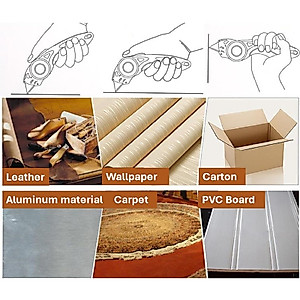 -35 ° to 35 ° Three Adjustable Gear Angles Razor Knife With Storage With 15 Roofing Knife Blades and 10 Roofing Knife Hook Carpet Knife Heavy Duty Carpet Knife Hook Box Knife Cutter Work Knife for Men