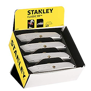 Stanley 1-10-099 Knife "99E" with retractable blade, Silver