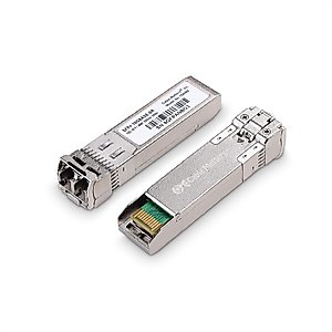 Cable Matters 2-Pack 10GBASE-SR SFP+ to LC Multi Mode 10G Fiber Transceiver Modular for Cisco, Ubiquiti, TP-Link, Huawei, Mikrotik, Netgear, and Supermicro Equipment