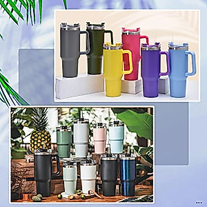 8 Pcs Spill Proof Stopper Kit Use For Stanley 40oz & 30oz Tumbler With Handle, Amazing Silicone Accessories For Stanley Cups Adventure Quencher 1.0 And H2.0