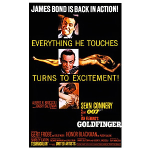 Goldfinger Blu Ray & Aston Martin Rolls Royce Corgi Sean Connery Action Movie Car Set