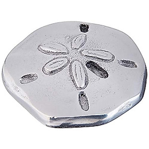 Mariposa Sand Dollar Napkin Weight, One Size, Silver