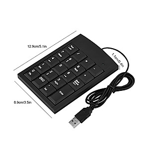 Mechanical Keyboard, Ergonomic Keyboard, Portable Mini USB Numeric Keypad Number Keyboard for Laptop, Gaming Keyboard