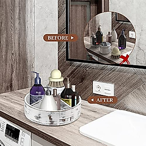 Toilet Paper Holder and 12 Inch Lazy Susan Organizer
