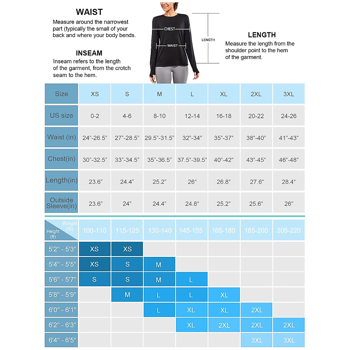 BALEAF Women's Athletic Long Sleeve Workout Shirts Loose Active Tops Running Gym Exercise T-Shirts Thumb Hole Black M