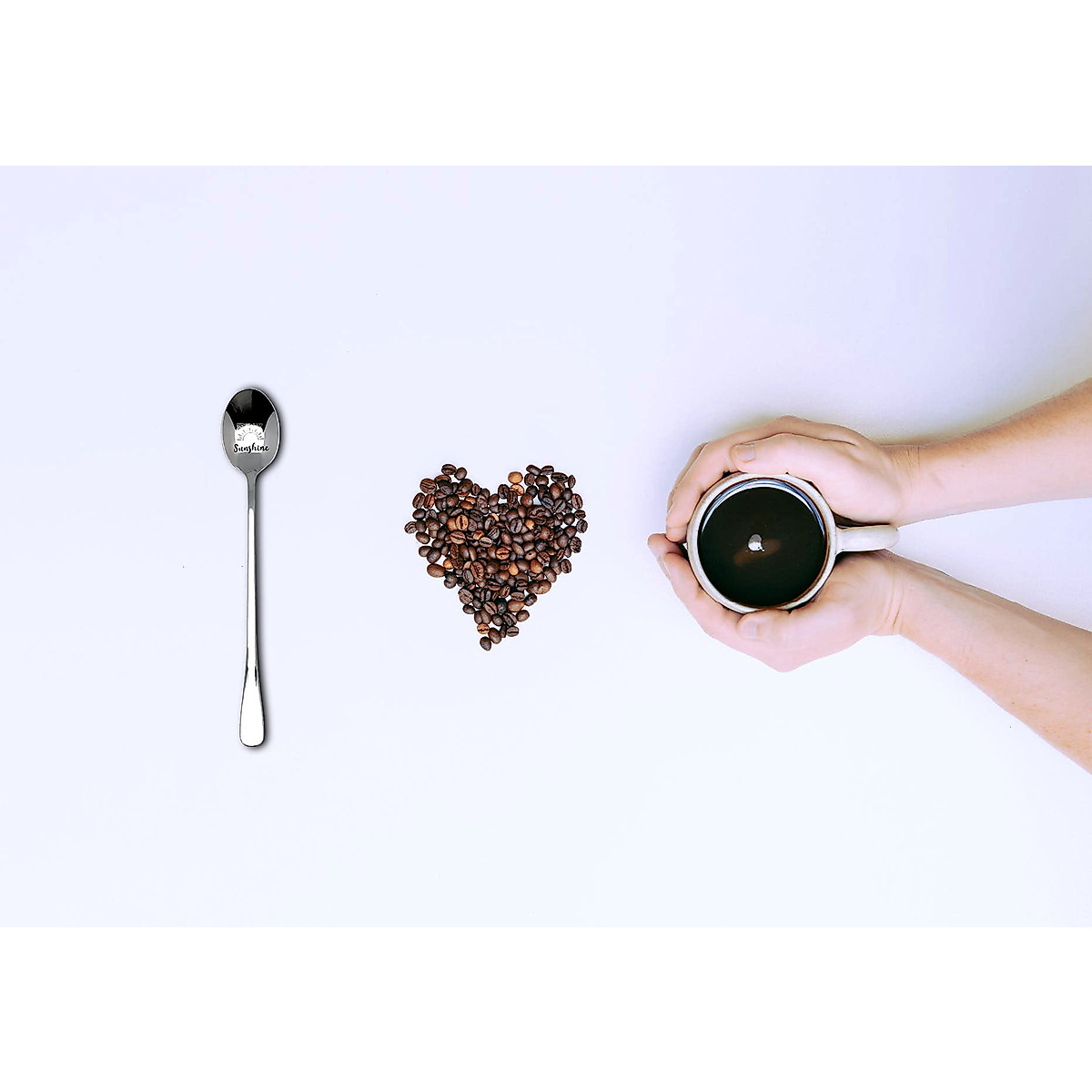 Alice Engraved Spoon with We're All Mad Here, Personalized Tea spoon Cereal Tablespoons Custom Ice cream Funny Spoons Table Spoon Custom Ideas Gag Gifts（ Not Fork/Not Knife）