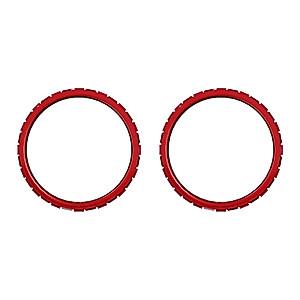 eXtremeRate Scarlet Red Glossy Replacement Accessories for PS5 Controller, Custom Accent Rings for PS5 Controller - Controller NOT Included