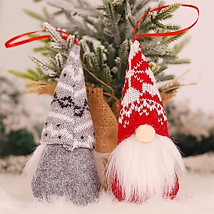 Jofan 12 Pack Christmas Ornaments Hanging Christmas Gnomes for Christmas Tree Decorations Home Christmas Decor