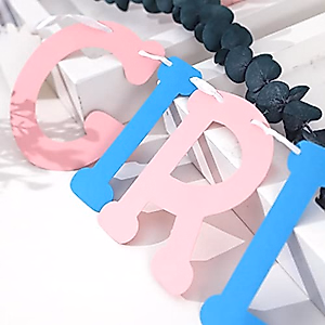 Boy or Girl Gender Reveal Banner - Gender Reveal Baby Shower Banner , Pink or Blue Gender Reveal Banner , He or She Gender Reveal Sign , Baby Shower Party Supplies (BOY OR GIRL BANNER)