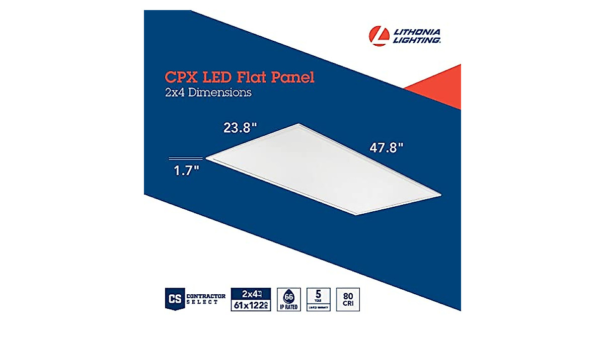 Lithonia CPX LED Panel 2x4 | Adjustable Light & White Temp Switch