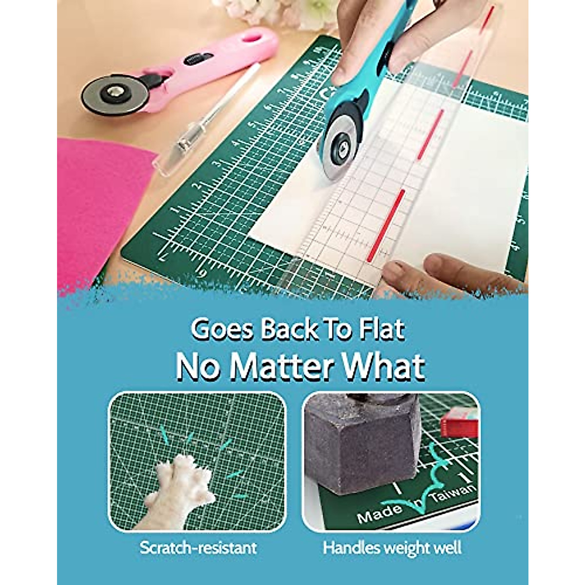 G+ Self-Healing Reversible Cutting Mat A1 (23”x 35”) Non-Slip, Durable, Scratch-Resistant Cutting Board for Arts, Crafts, Sewing, and Quilt Making - Perfect for Artists, Hobbyists, and Entrepreneurs
