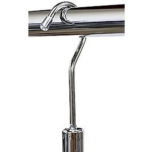 SimpleHouseware Adjustable Closet Hanging Rod, Chrome