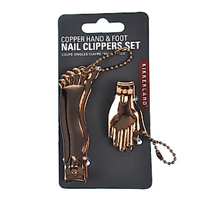 Kikkerland Hand and Foot Clipper Set, Copper