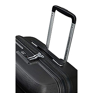 American Tourister Unisex_Adult Luggage Suitcase, Black (Vivid Black), M (66 cm-63 L)