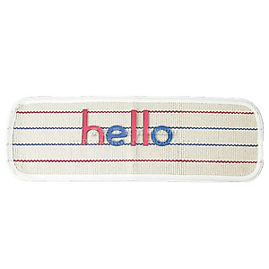 Kids Rug Montessori Mat Children Playing Mat for Nursery Cotton Working Rug Small Hand Woven Rug, 23.6''×7.8''