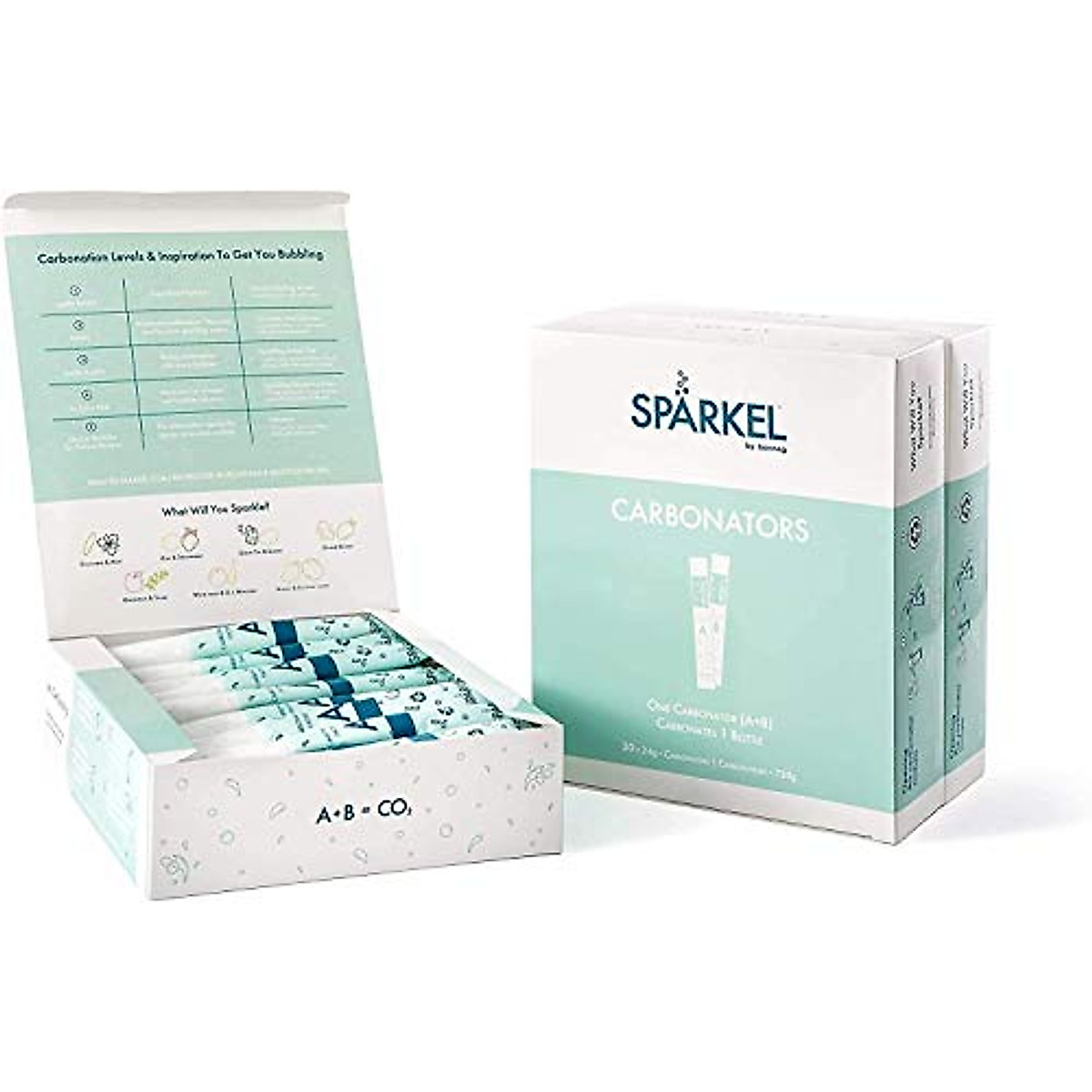 Spärkel Carbonator 90-Pack (3 x Carbonator 30-Packs) - For Spärkel Beverage System Sparkling Water and Soda Maker