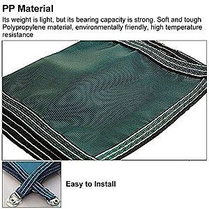 Pool Covers Fall/Winter Safety Inground, Rectangular Green Mesh Cover for Outdoor Garden Swimming Pools, Easy Installation (Size : 400×700cm/13×23ft)