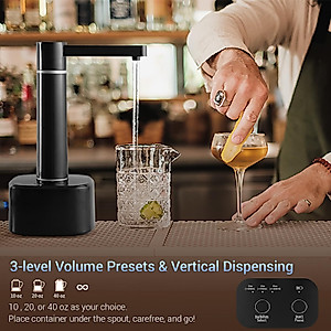 Desktop Water Dispenser for 5 Gallon Bottle，Desktop and Barrel Use,USB-C Charge. Automatic Water Pump
