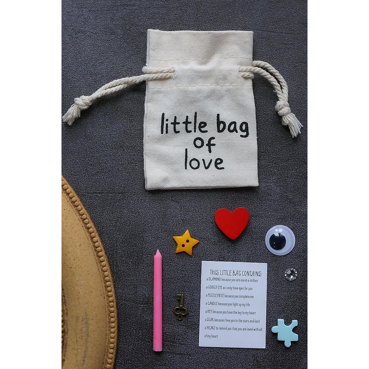 Anniversary Gift,Little Bag of Love,Gift for Him,I Love You Gift, Girlfriend Boyfriend Gift Ideas,Valentines Day Couples Gift Ideas.