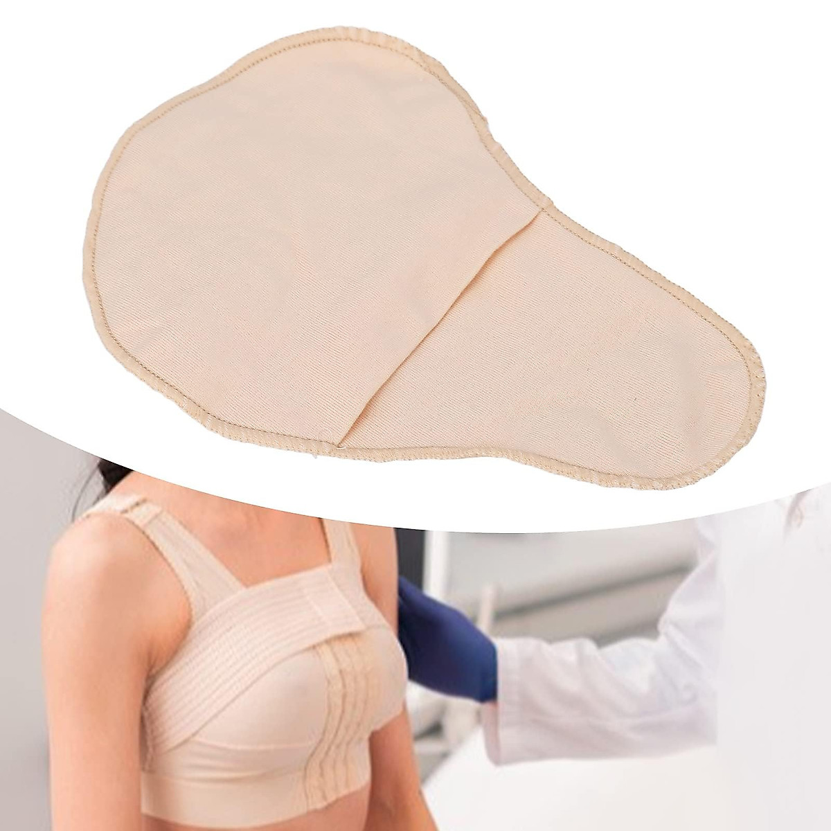 Mastectomy Breast Pockets, Fake Breast Protective Case Breathable Dustproof Mastectomy Breast Prosthesis Bra (Lt)