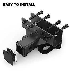 Sulythw Tow Trailer Hitch Receiver for Ford Bronco, Heavy Duty Class 3 2-Inch Receiver 2-Door 4-Door 2021 2022 with Trailer Hitch Receiver Cover(NOT for Bronco Sport)