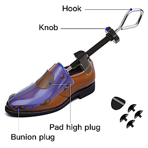 KevenAnna Shoe Stretcher with Shoe Horn Boot Shaper Stands and Carrying Bag Women's Shoes with 2 Air Purifying Bag