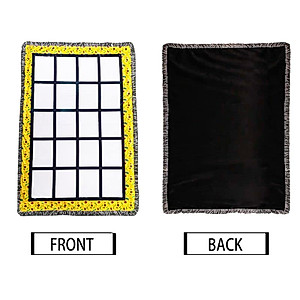 AQWJ Sublimation Blanks Throw Blanket for Heat Press, Sunflower Sublimation Blanket, 100% Polyester, Custom Personalised Sublimation Photo with 20 Panel,40"X60"
