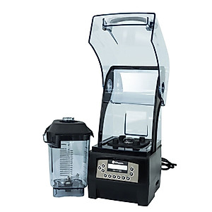 Vitamix 36019 The Quiet One On-Counter Bar Type 48 Oz Blender, black/clear