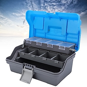 Waterproof Fishing Box, with Ergonomic Handle Fishing Tackle Box Three-layer Fishing Tackle Box for Store Fishing Gear