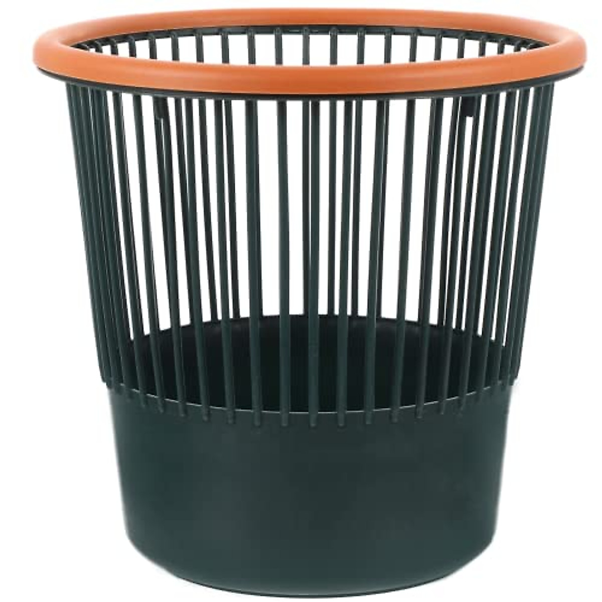 Zerodeko Trash Bin Trash Bin Trash Can Wastebasket with Pressing Ring Modern Rubbish Bin Arbage Bucket Large Capacity Waste Paper Container for Home Office Bathroom Green Trash Cans Trash Cans