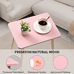 FORAOFUR Side Table, Small End Table Accent Table Living Room Bedroom Balcony Office, Modern Side Table Bedside Table Home Decor, Easy Assembly