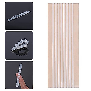 100 Pcs Clear Non-Slip Design Rubber with Fins Clothes or Coat Hanger Grips Backing for Wooden or Plastic Hangers Self Adhesive Anti Slip Grip Hanging Clothes Grippers for Clothing Stores or Home