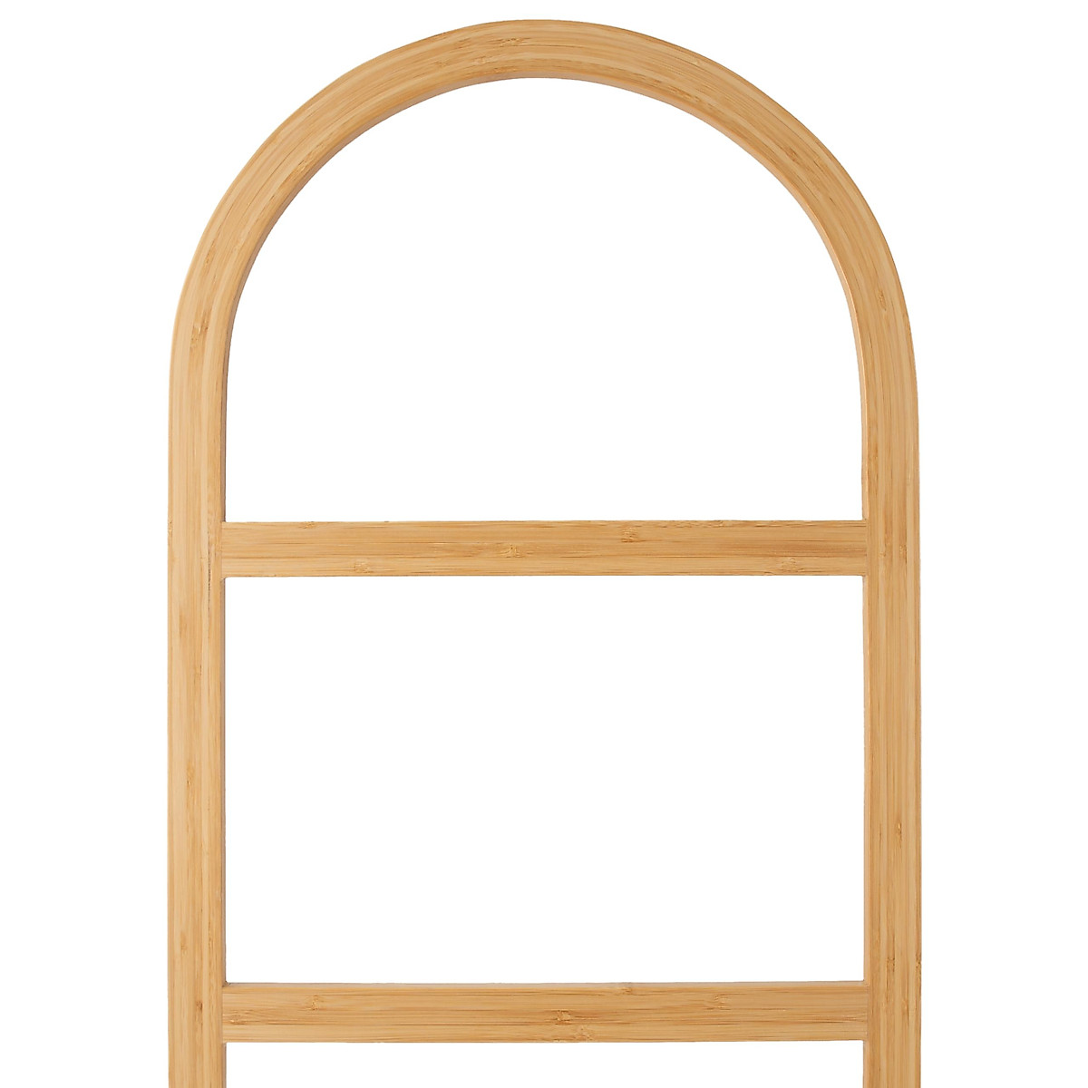 Organize It All Bamboo Free Standing Towel Rack | 2 Tiers | Storage Shelf | Bathroom Organization | Eco-Friendly | Easy to Assemble