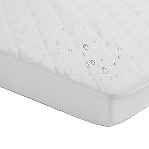 2 Pack Ultra Soft Cotton Crib Mattress Protector Pad for 52 x 28 or 52x27 Toddler Bed Waterproof Quilted Fitted Baby Matress Cover