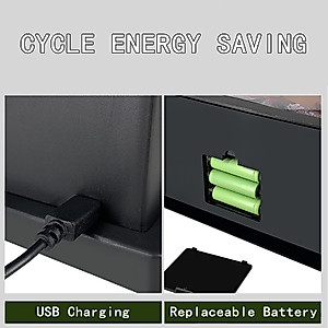 HRTX Waterproof Flame ​Led Camping Lantern, Home Christmas Lights, Metal Flickering Flame for Patio Garden Table Yard Halloween Christmas